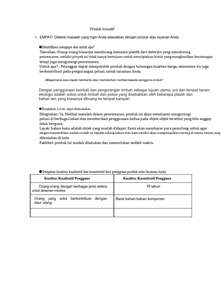 DESIGN THINKING -CONTOH | PDF
