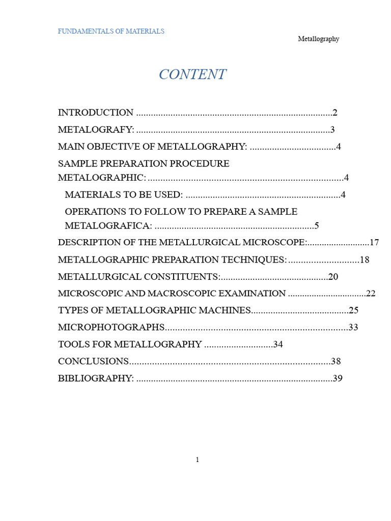 Metallography: Sample Preparation Guide | PDF | Steel | Applied And ...