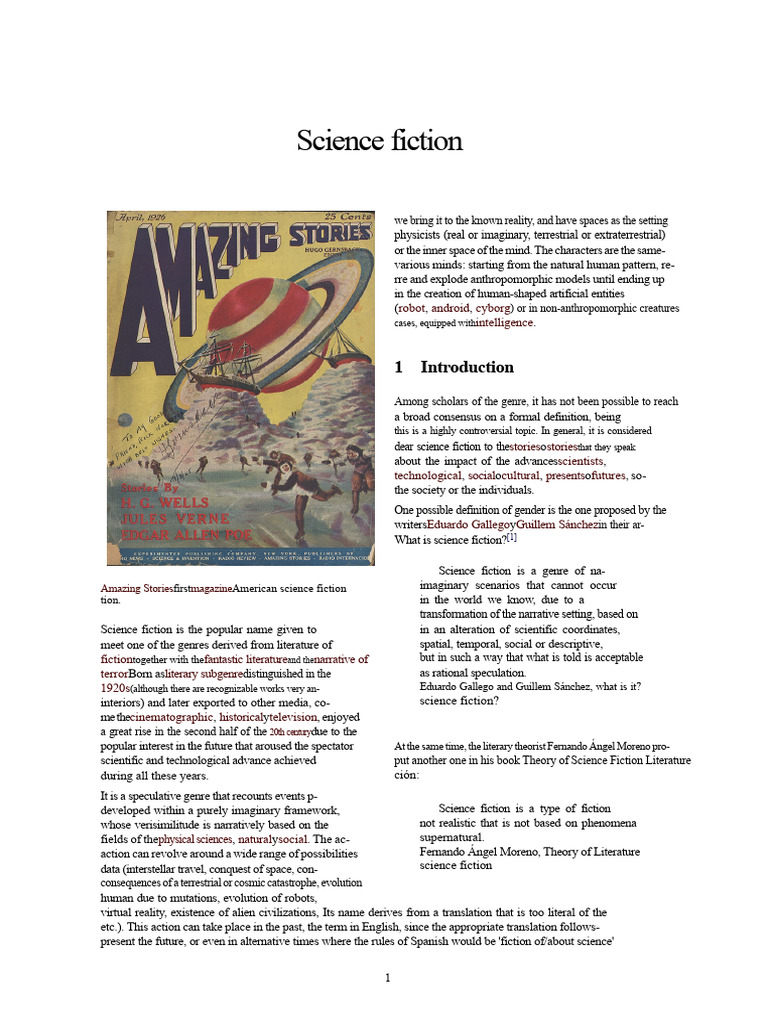 Science Fiction | PDF | Science Fiction | Analog Science Fiction And Fact