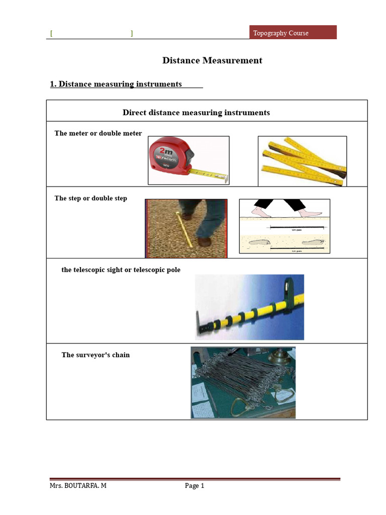 2-Distance measurement | PDF | Surveying