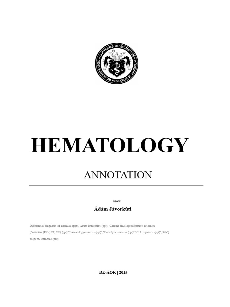 HEMAT-maple | PDF | Anemia | B Cell