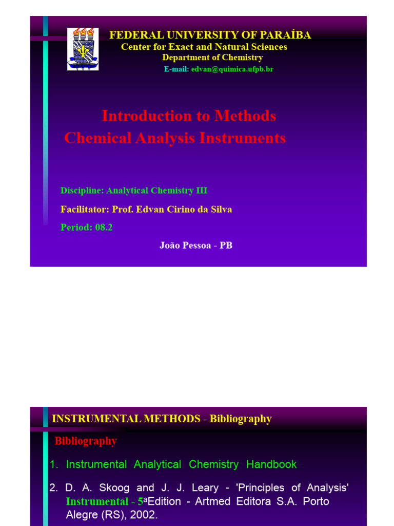 Introduction To Instrumental Analysis Methods | PDF | Electromagnetic ...