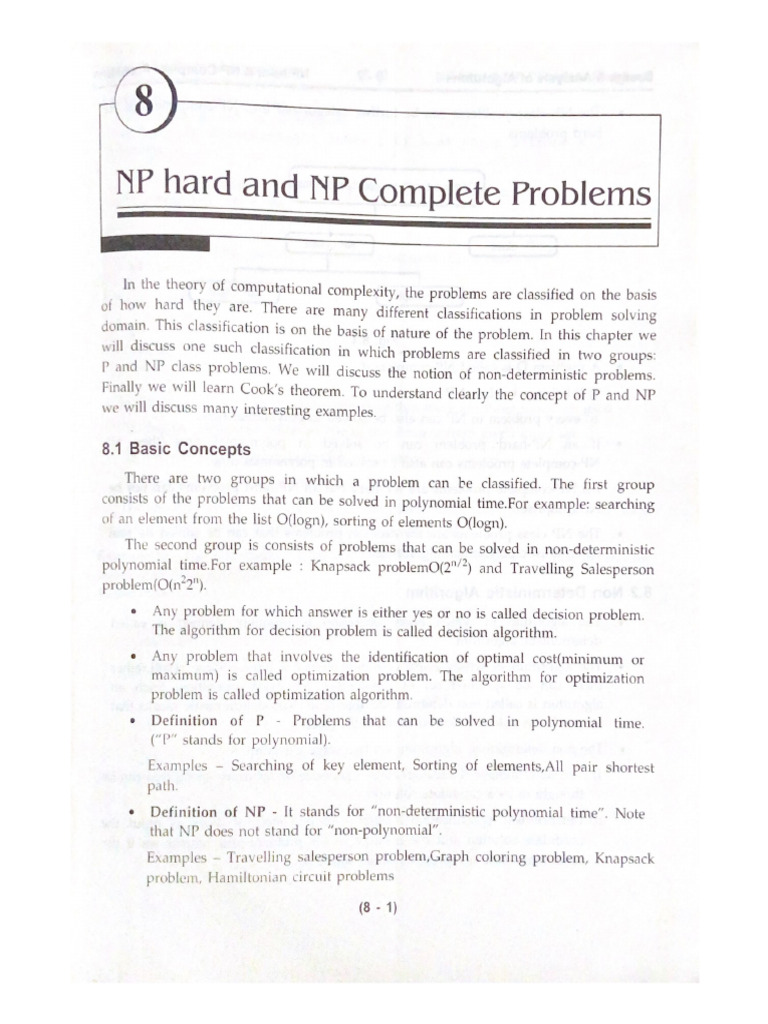 NP Hard and NP Complete Solutions | PDF