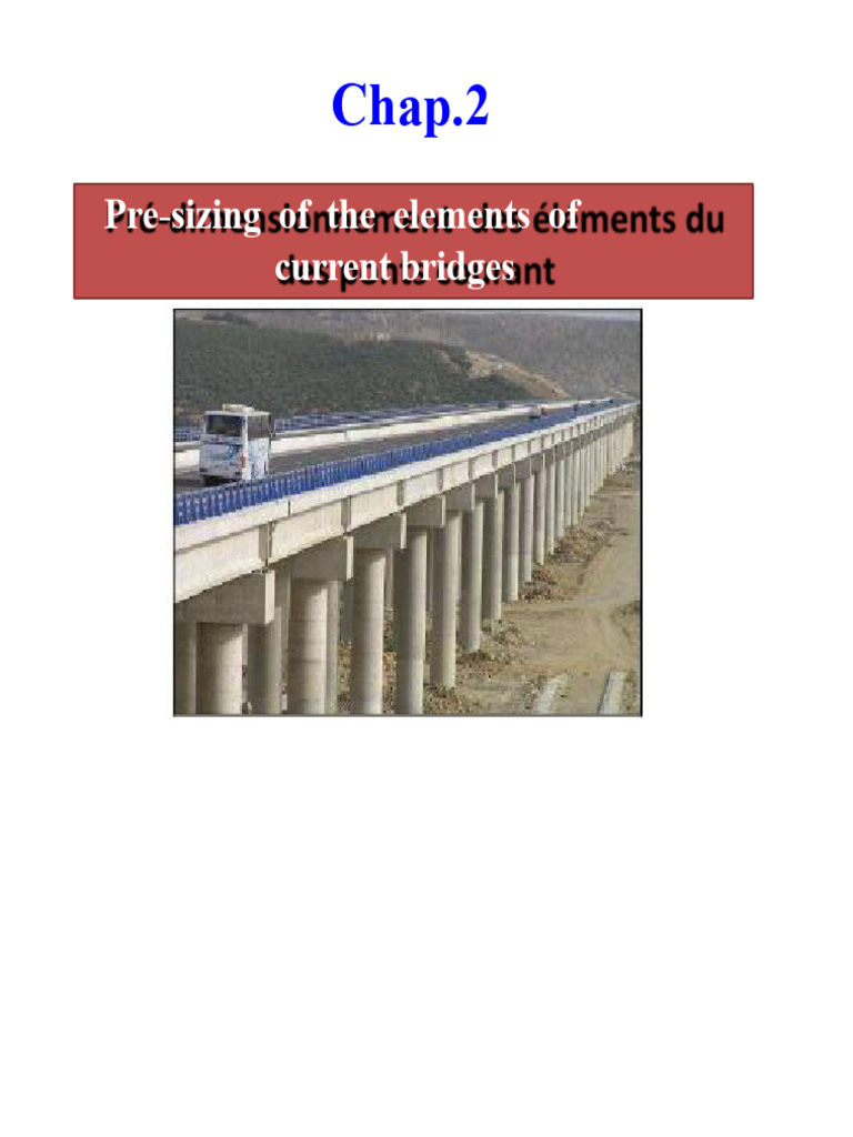 Pre-Sizing Elements for Bridge Design | PDF | Beam (Structure) | Bending