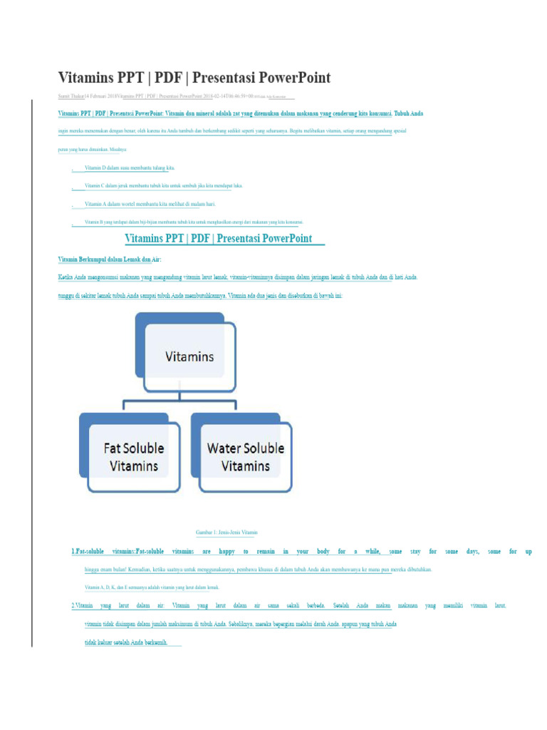 Vitamins PPT.docx | PDF