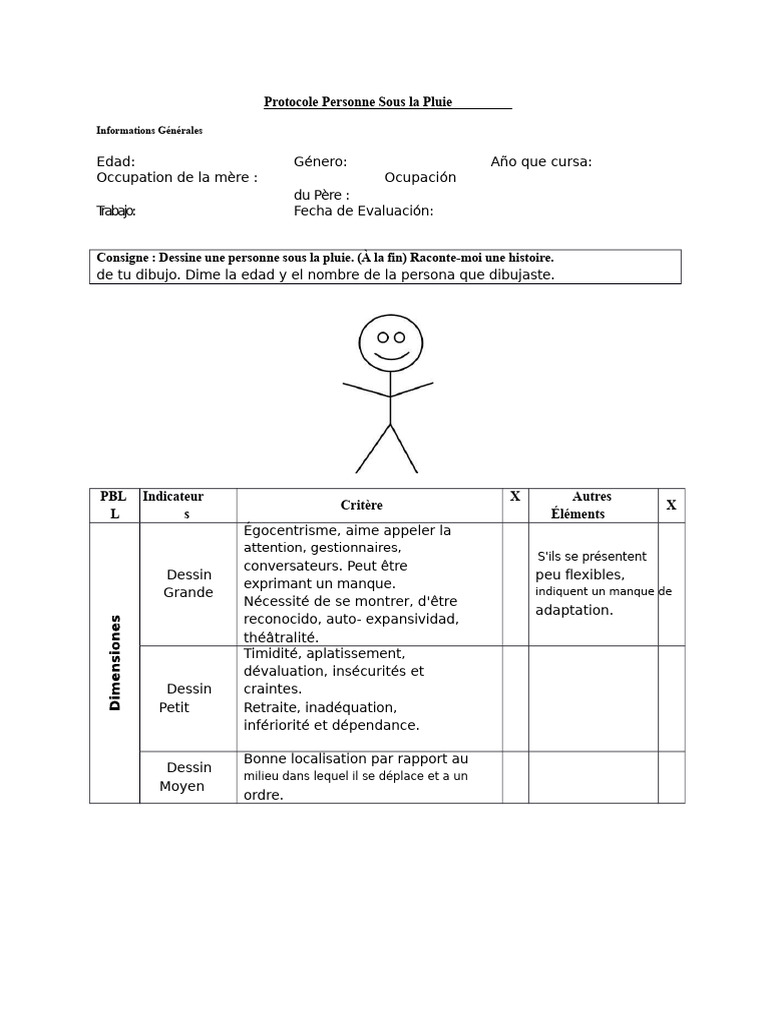 Analyse Psychologique du Dessin d'Enfant | PDF | Dessin | Psychologie