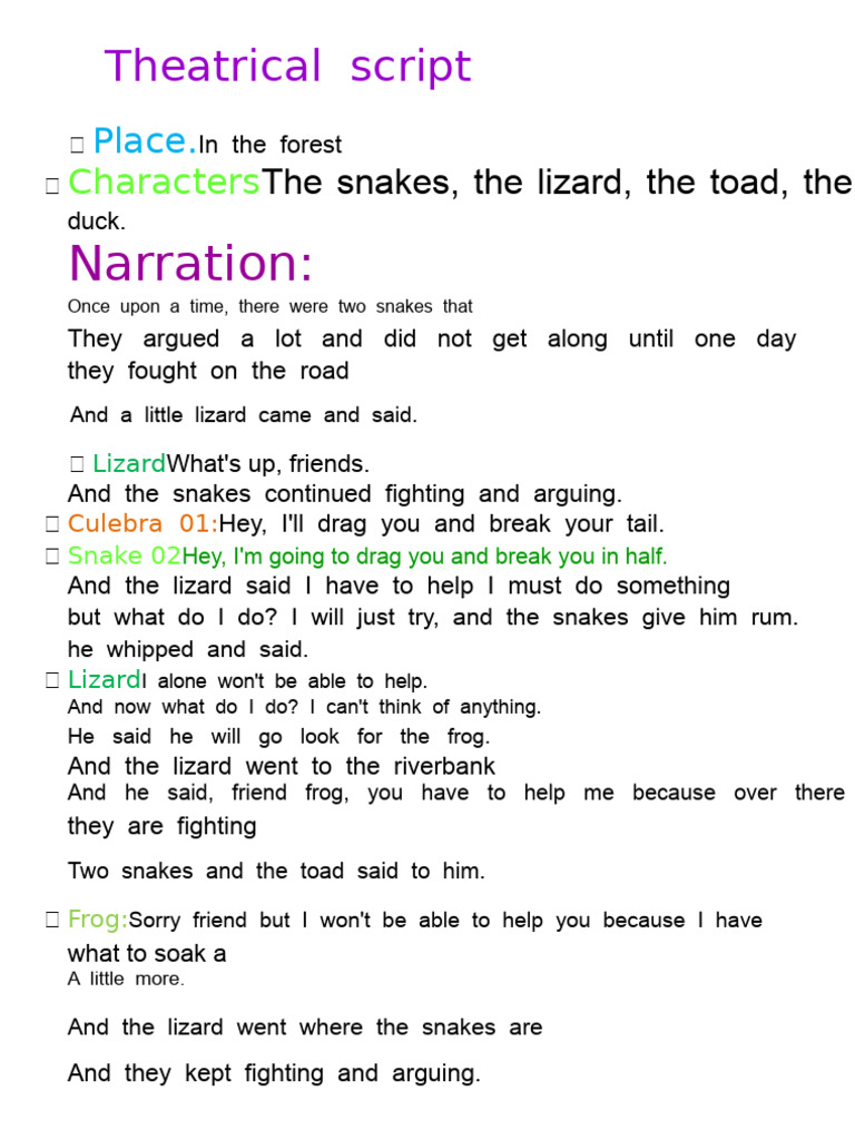Theatrical Script | PDF