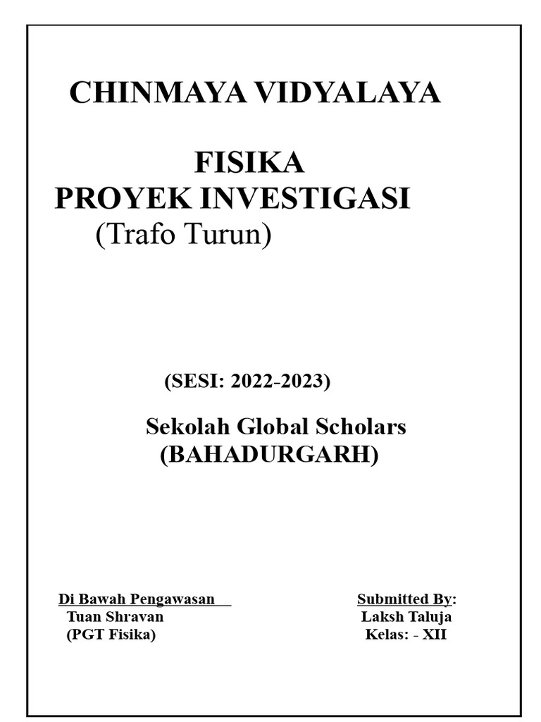 Proyek Investigasi Fisika - Langkah - Bawah | PDF