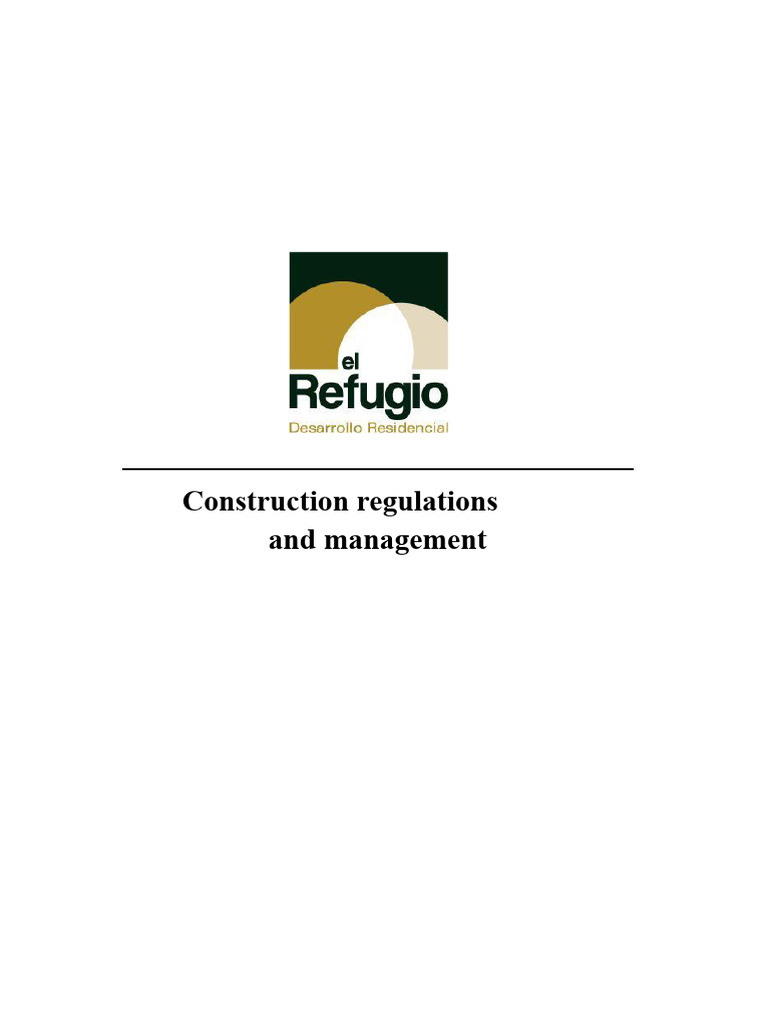 REGULATIONS - The Refuge - 2010 | PDF | Building Code | Regulatory ...