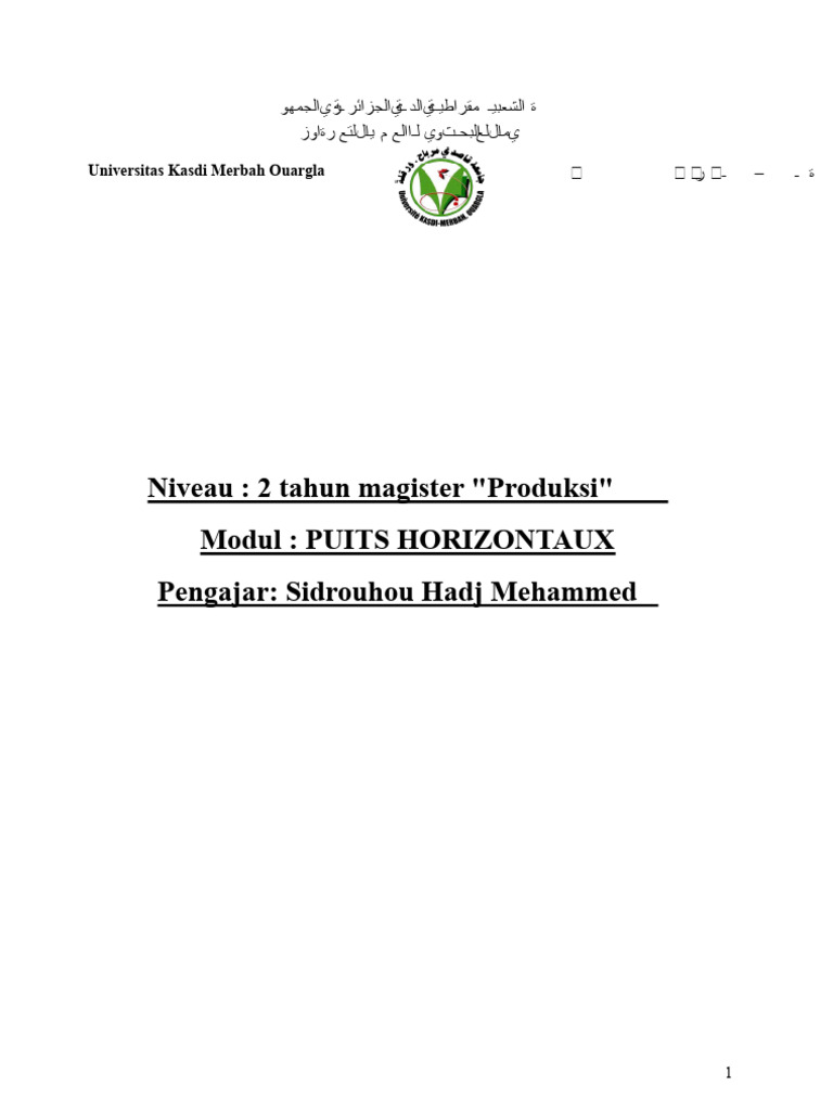 Sumur Horizontal | PDF