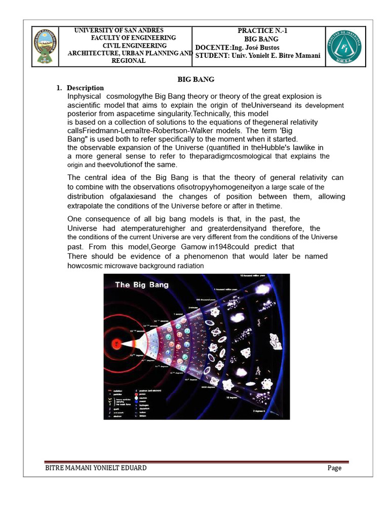 Big Bang Theory Overview and Insights | PDF | Universe | Big Bang