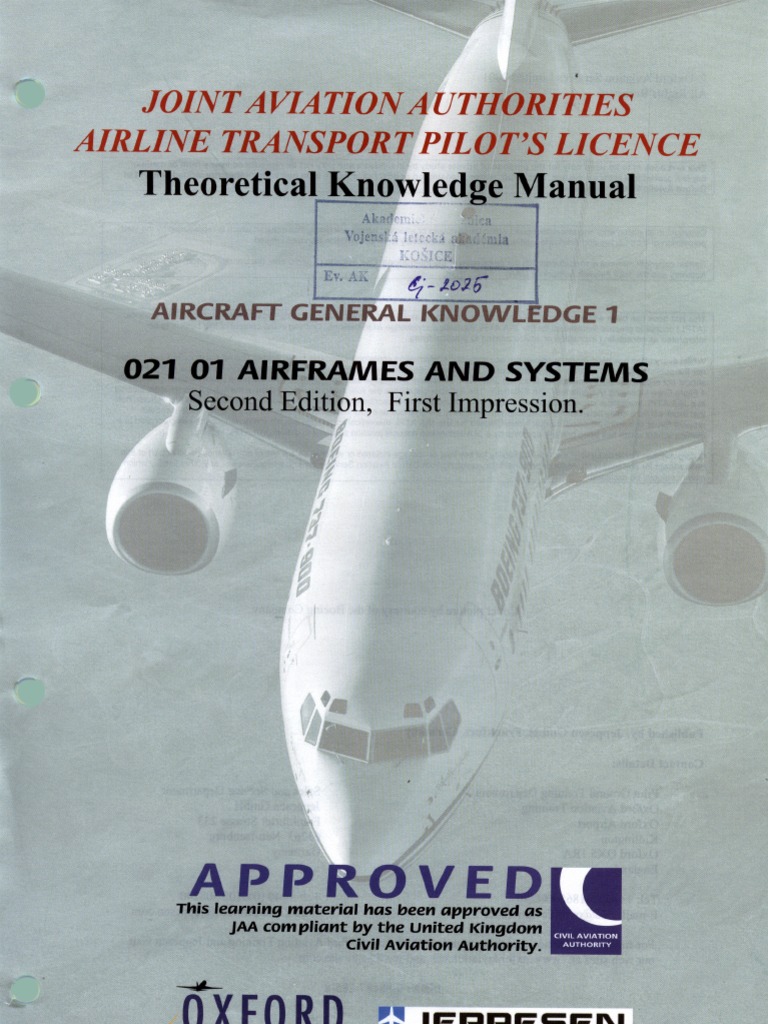 JAA ATPL BOOK 02 - Oxford Aviation - Jeppesen - Airframes and Systems | PDF