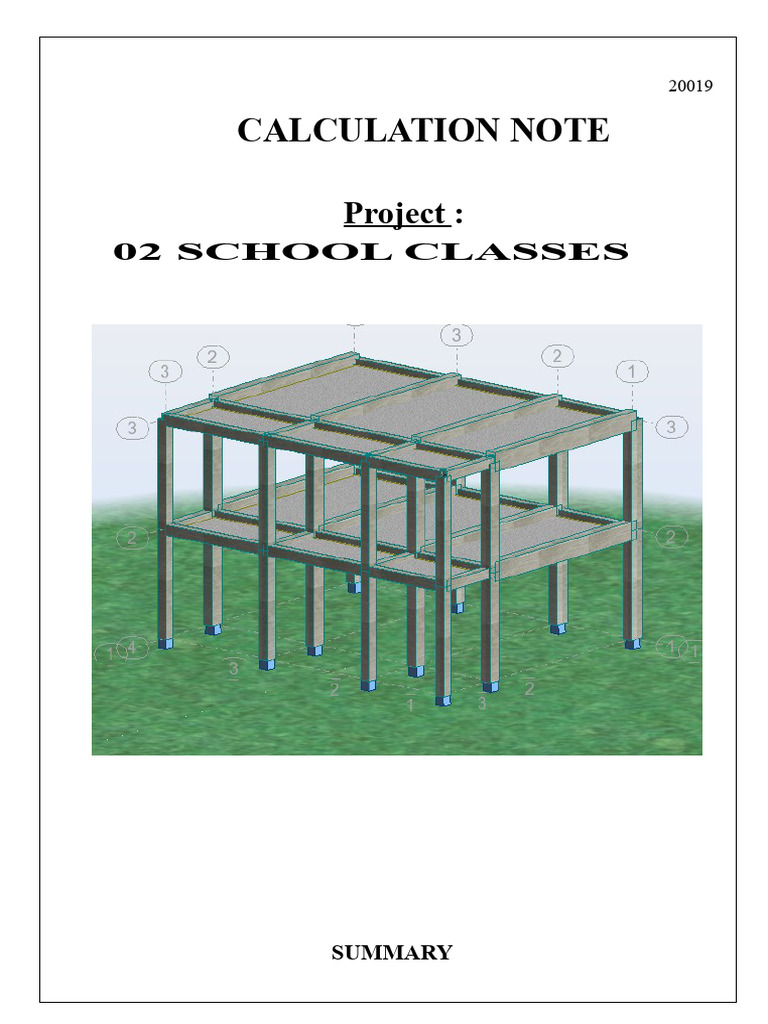 Calculation Note | PDF | Concrete | Beam (Structure)