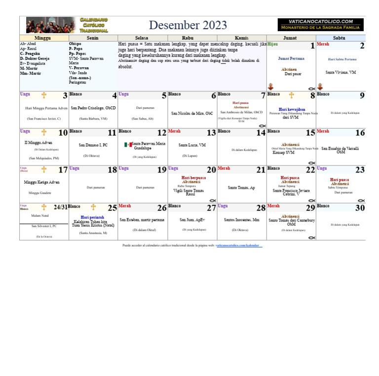 Kalender Desember 2023 | PDF