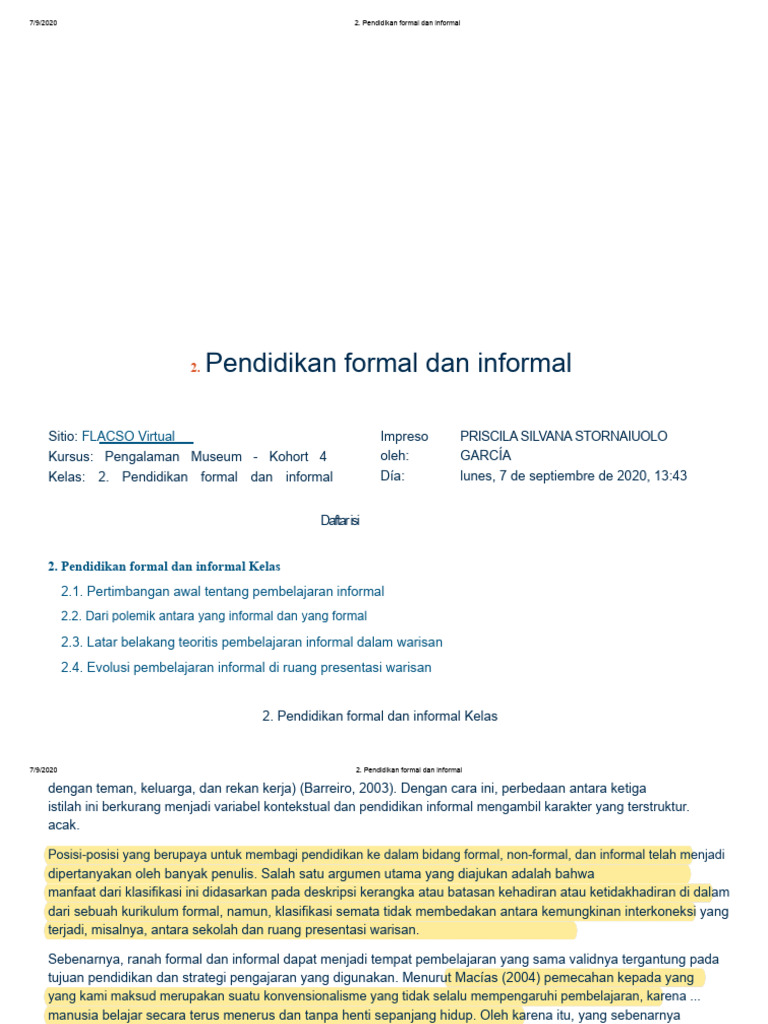 2. Pendidikan formal dan informal | PDF