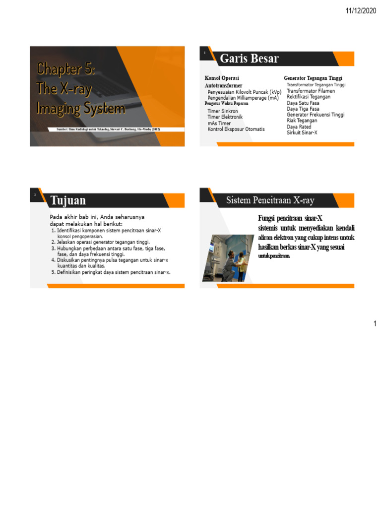 Sistem Pencitraan Sinar-X dan Komponennya | PDF