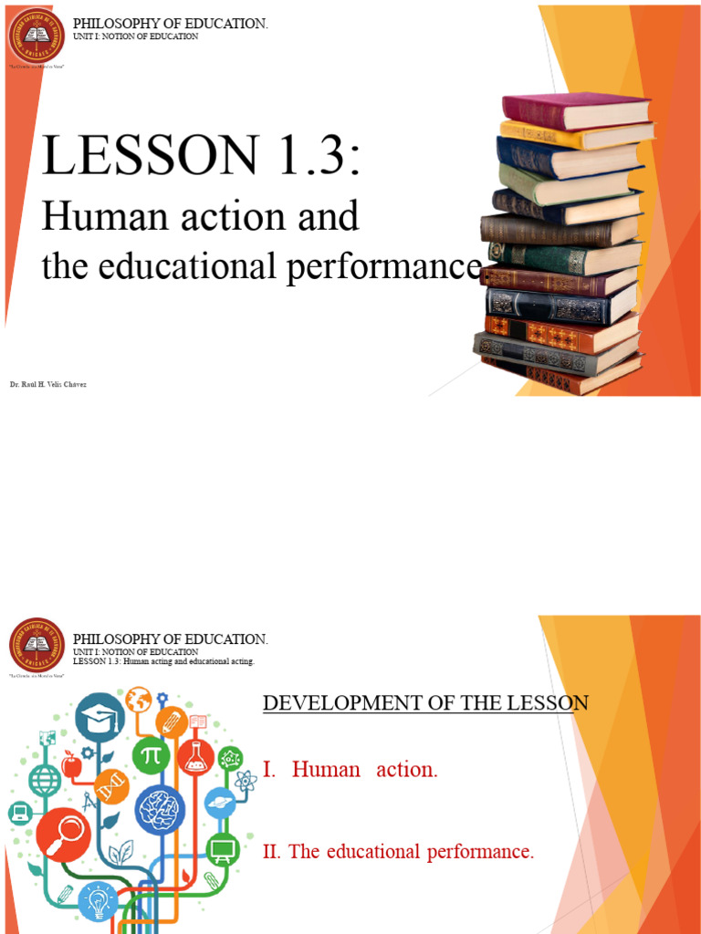 Lesson 1.3 Human Action and Educational Action. | PDF | Philosophy Of ...