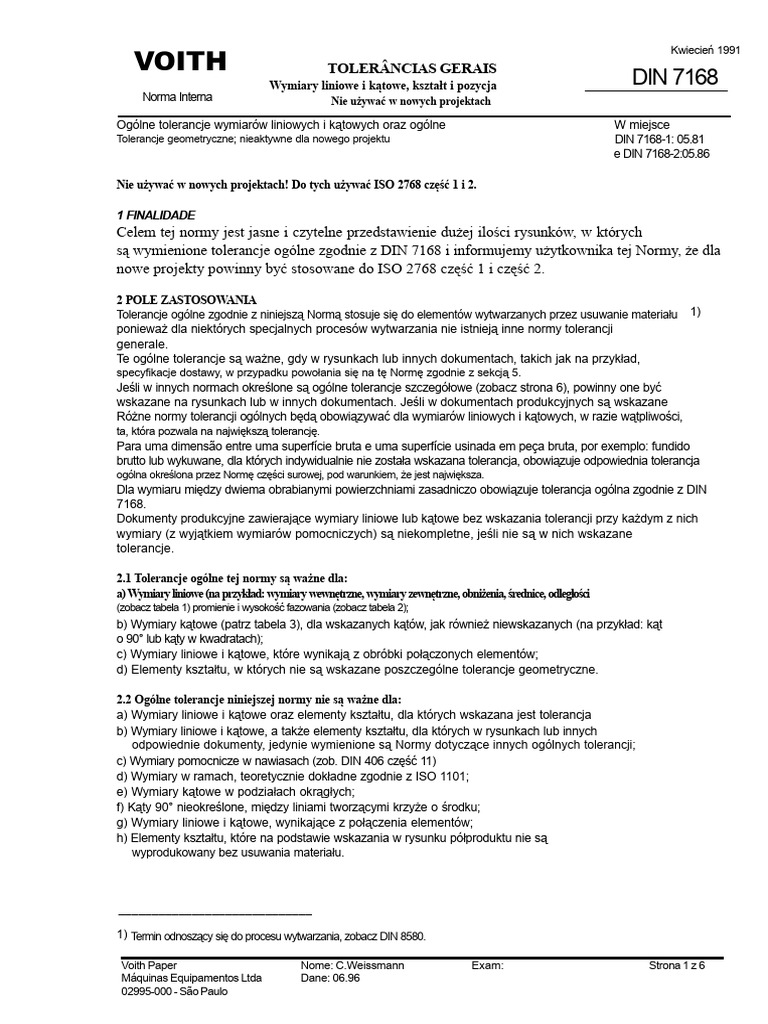 Din - 7168 | PDF