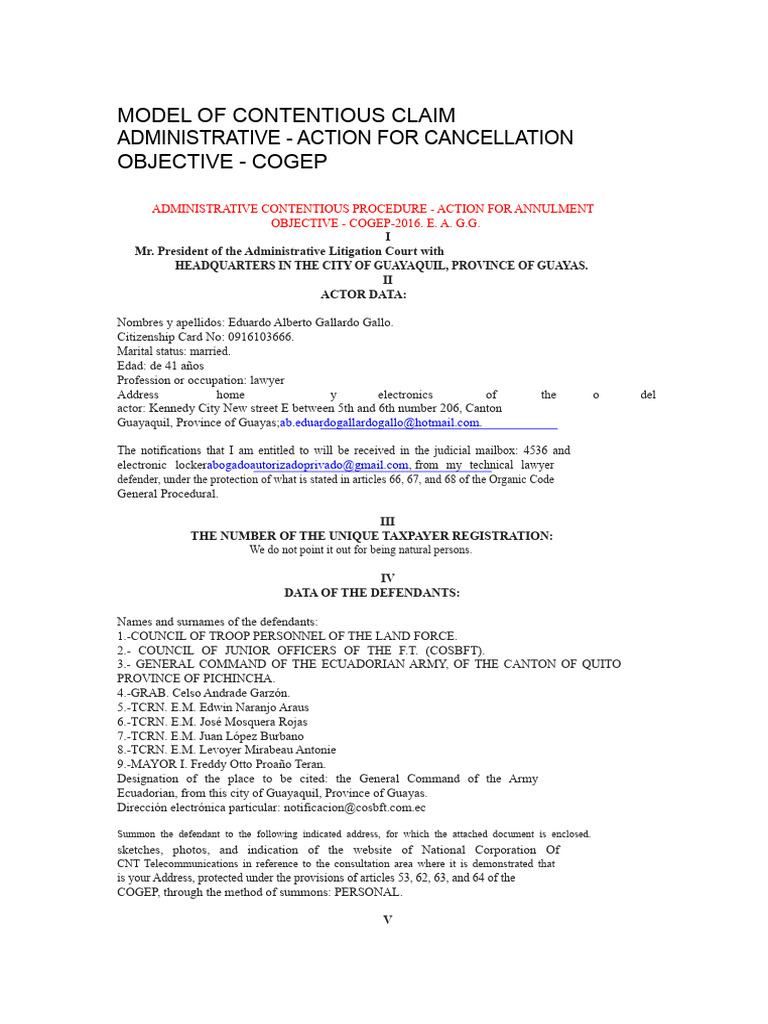 Administrative Action for Claim Cancellation | PDF | Sergeant | Testimony