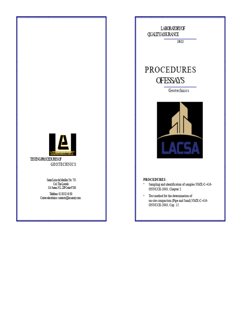 Geotechnics Field - COMPACTION TEST PITS | PDF | Sand | Borehole