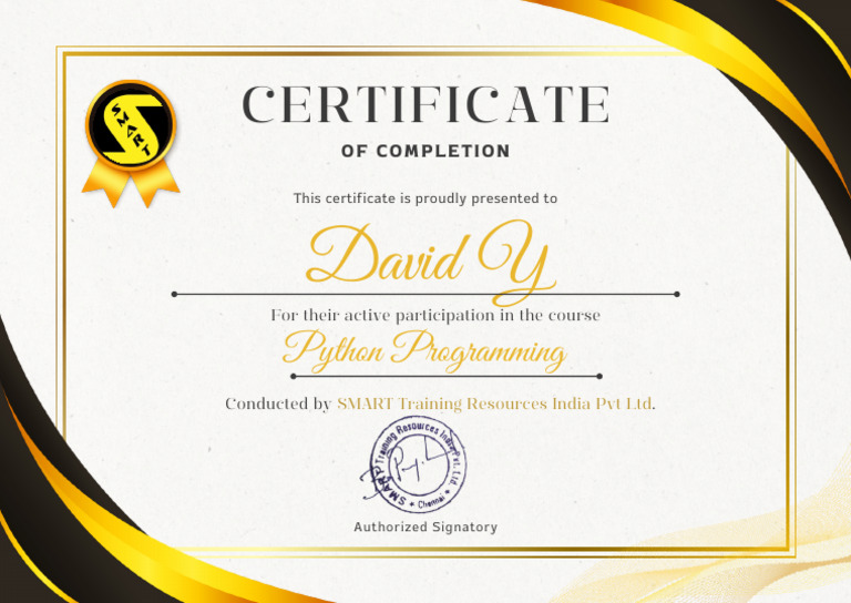 Certificate Retail | PDF