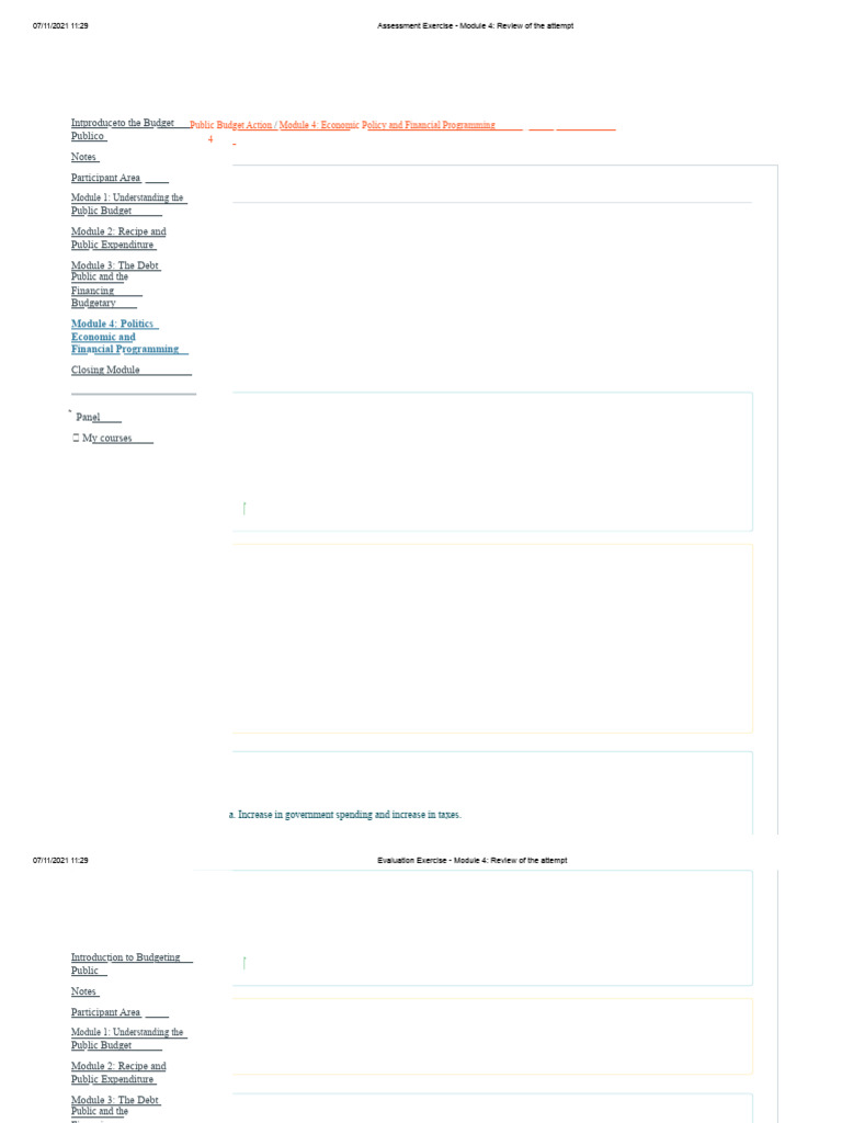 Evaluative Exercise - Module 4_ Review of attempt 4 | PDF | Government ...