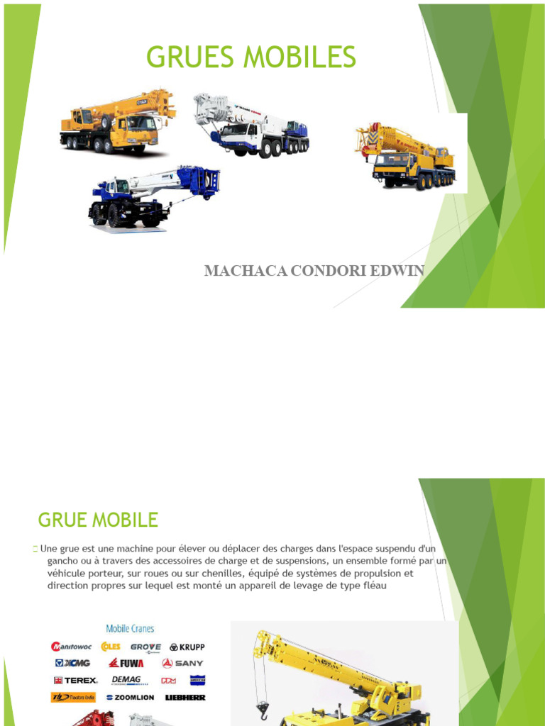 Guide complet sur les grues mobiles | PDF | Grue (Machine) | Camion