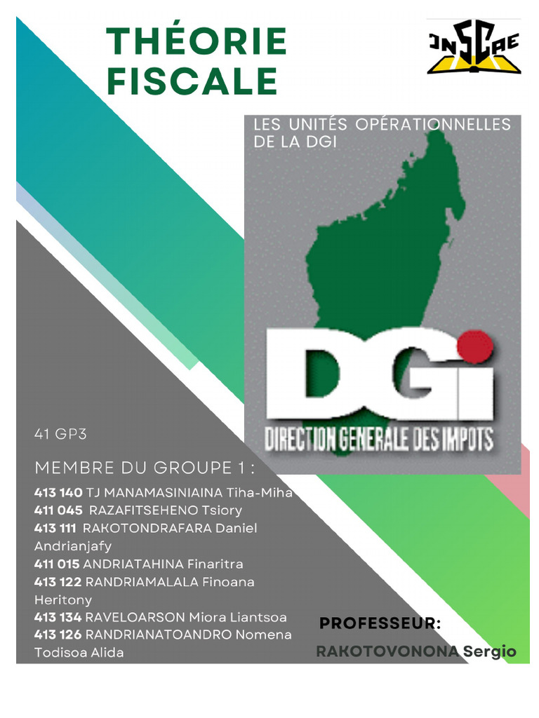 DGI-unidades-operativas | PDF | Impuestos | Madagascar