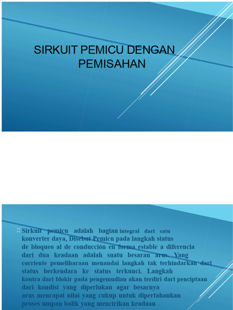 Sirkuit Pemicu Dengan Isolasi | PDF