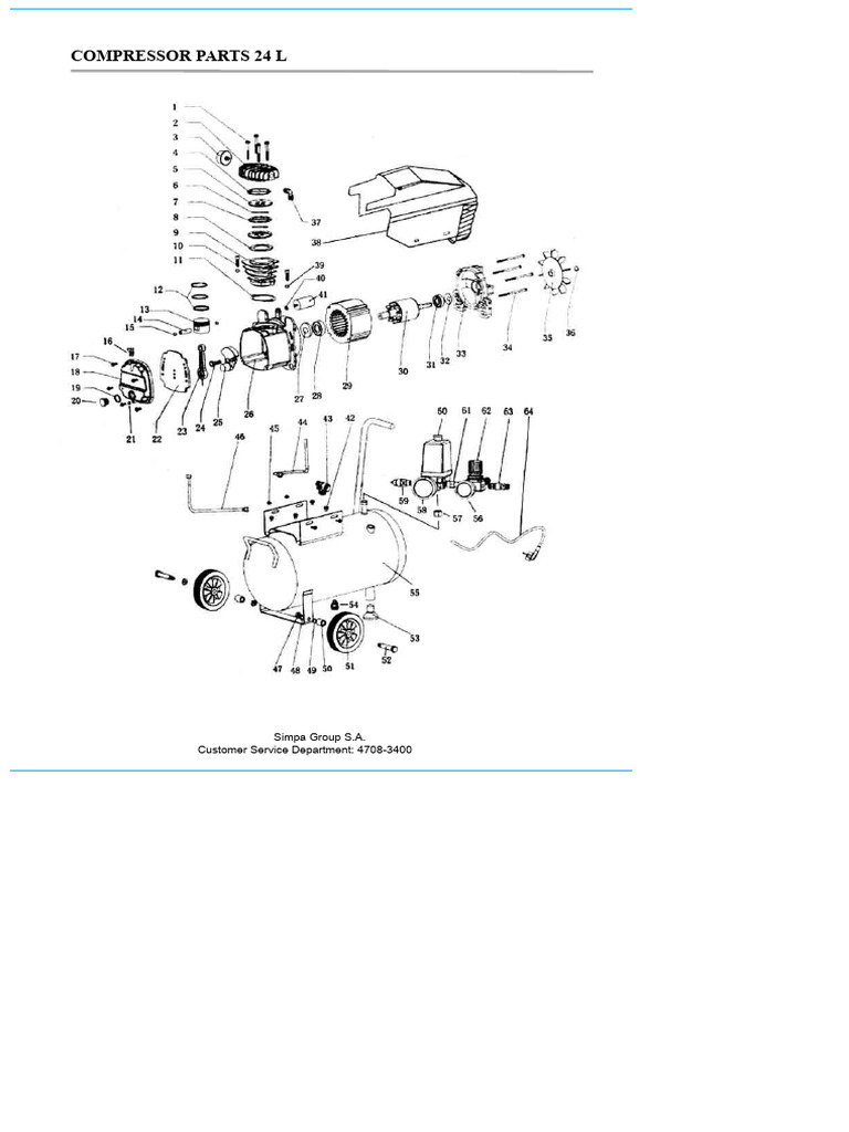 24 Lts. GAMMA COMPRESSOR Parts Manual. | PDF