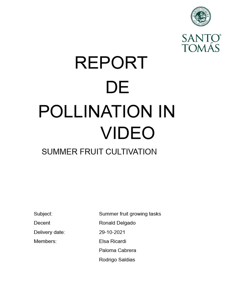 Pollination in Grapevines | PDF | Pollination | Vitis