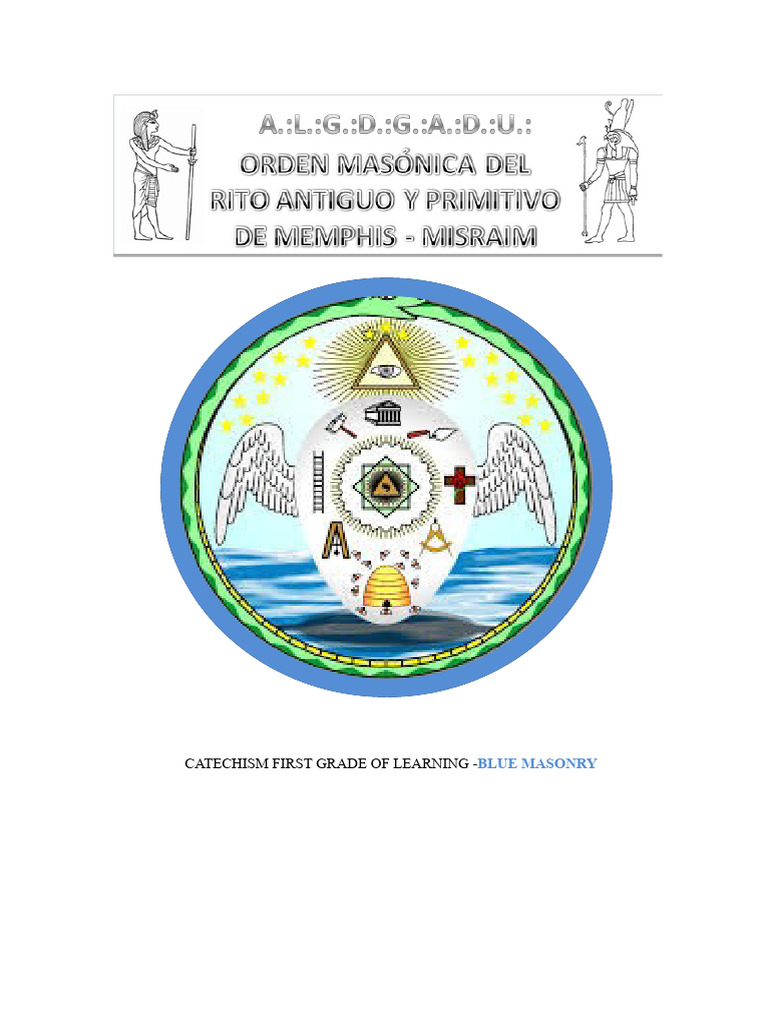 Catechism First Grade of Apprentice of The Ancient and Primitive Rite of Menfis-Mizraim | PDF ...