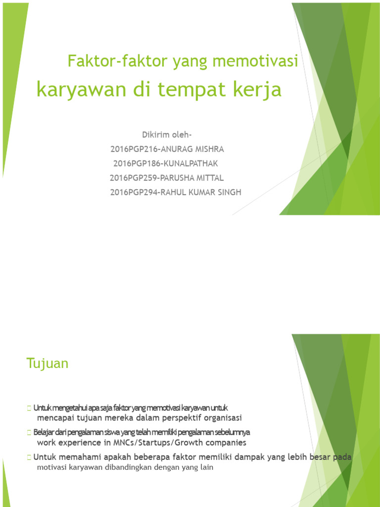 Motivasi Karyawan | PDF