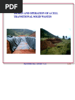 Sanitary Landfill Cell Design Guide | PDF | Landfill | Waste