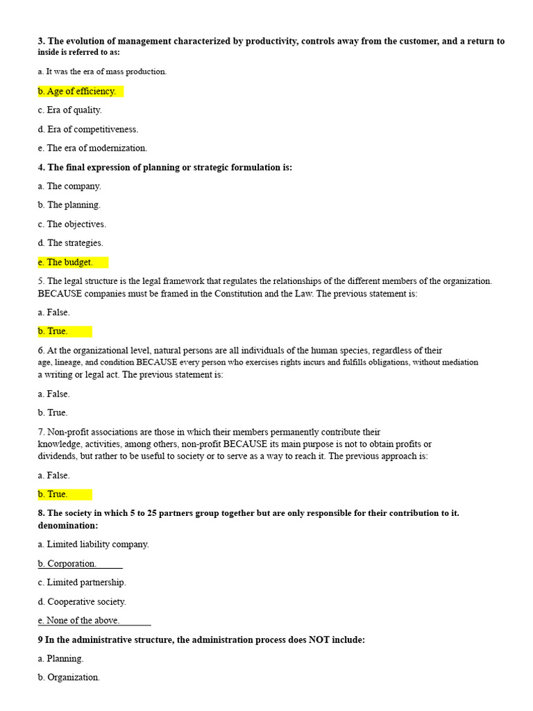 Organization Study Questionnaire | PDF | Strategic Planning | Taxes