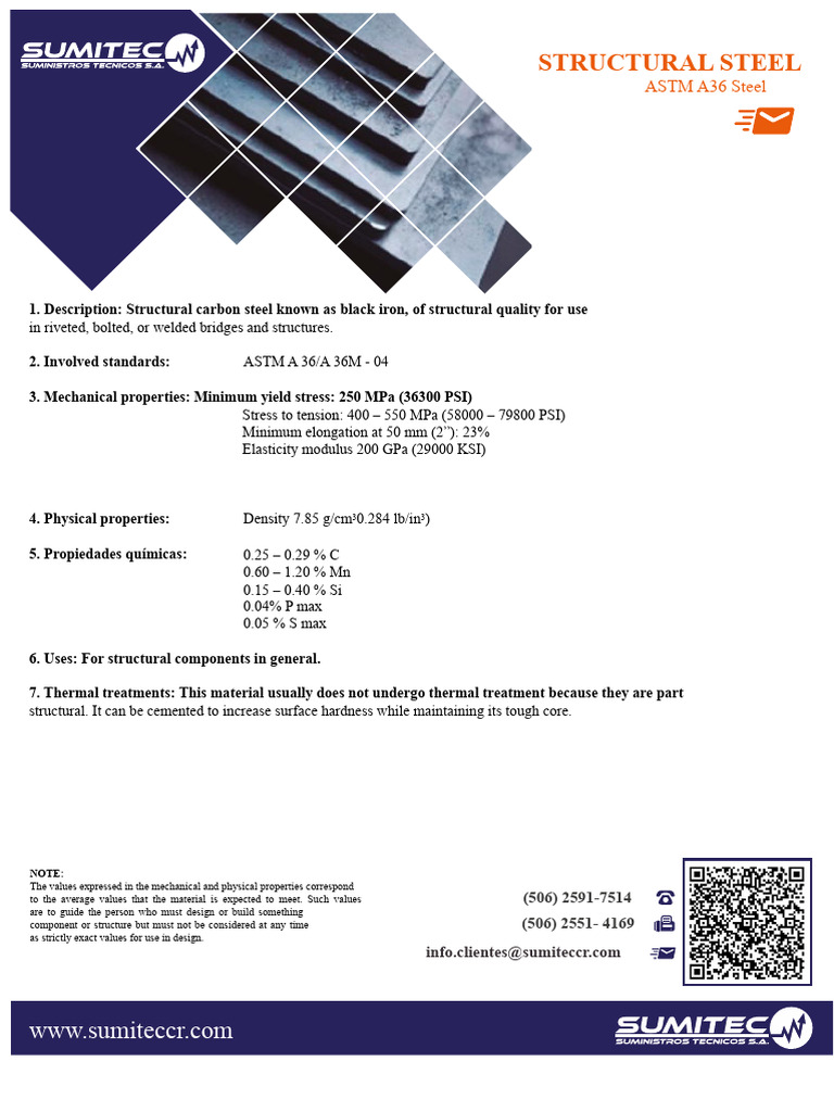 Structural Steel ASTM A36 PDF | PDF