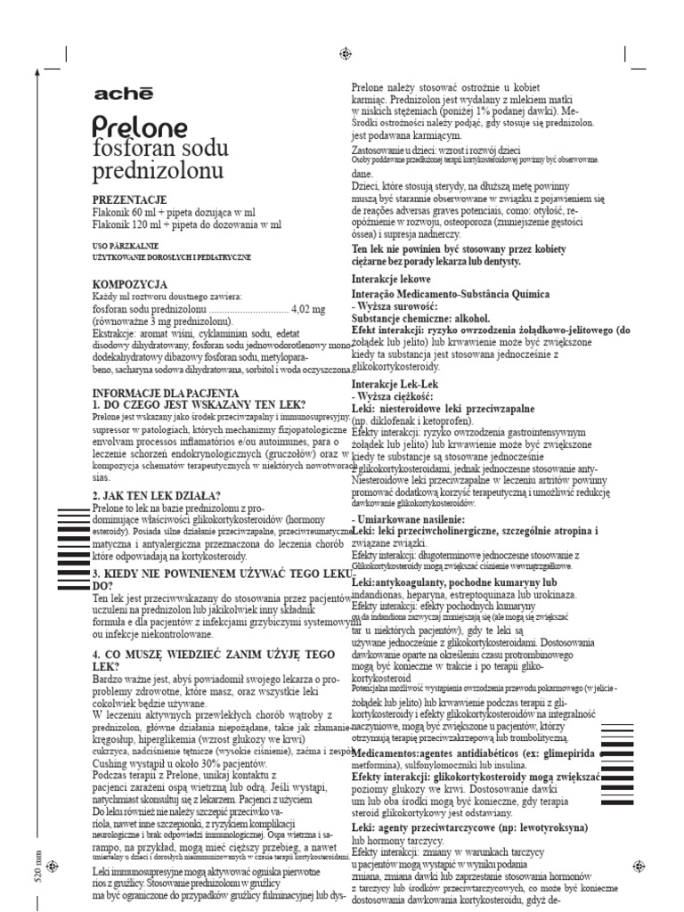 Bula Prelone Rozwiązanie Doustne | PDF