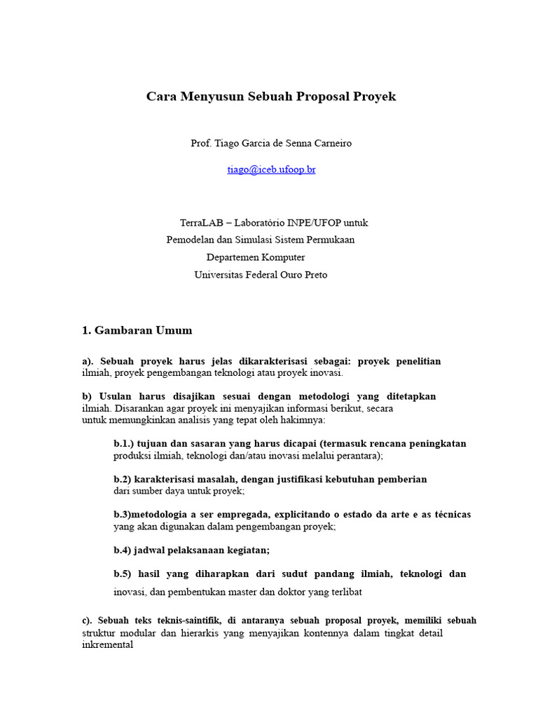 Panduan Lengkap Menyusun Proposal Proyek | PDF