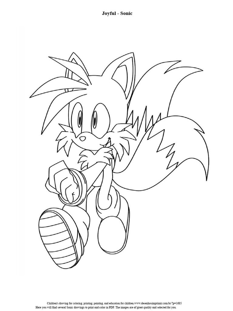 Sonic Drawings To Print and Color Happy | PDF