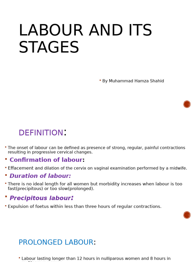 Understanding Labour Stages and Duration | PDF