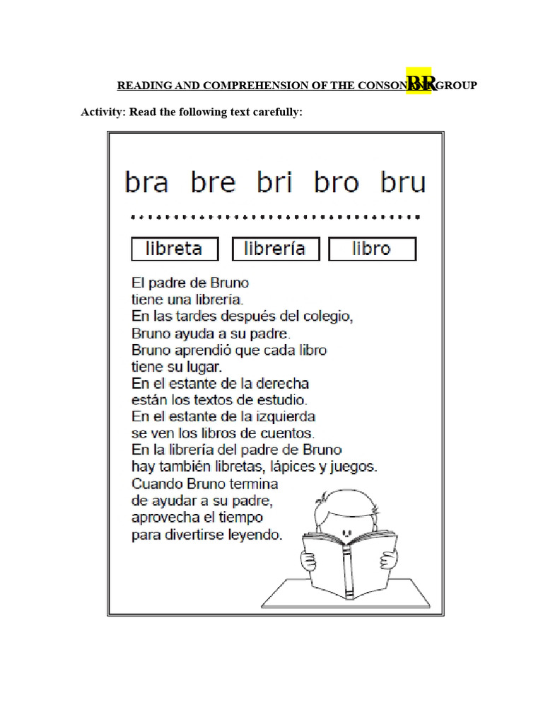 Consonant Group Reading Comprehension | PDF