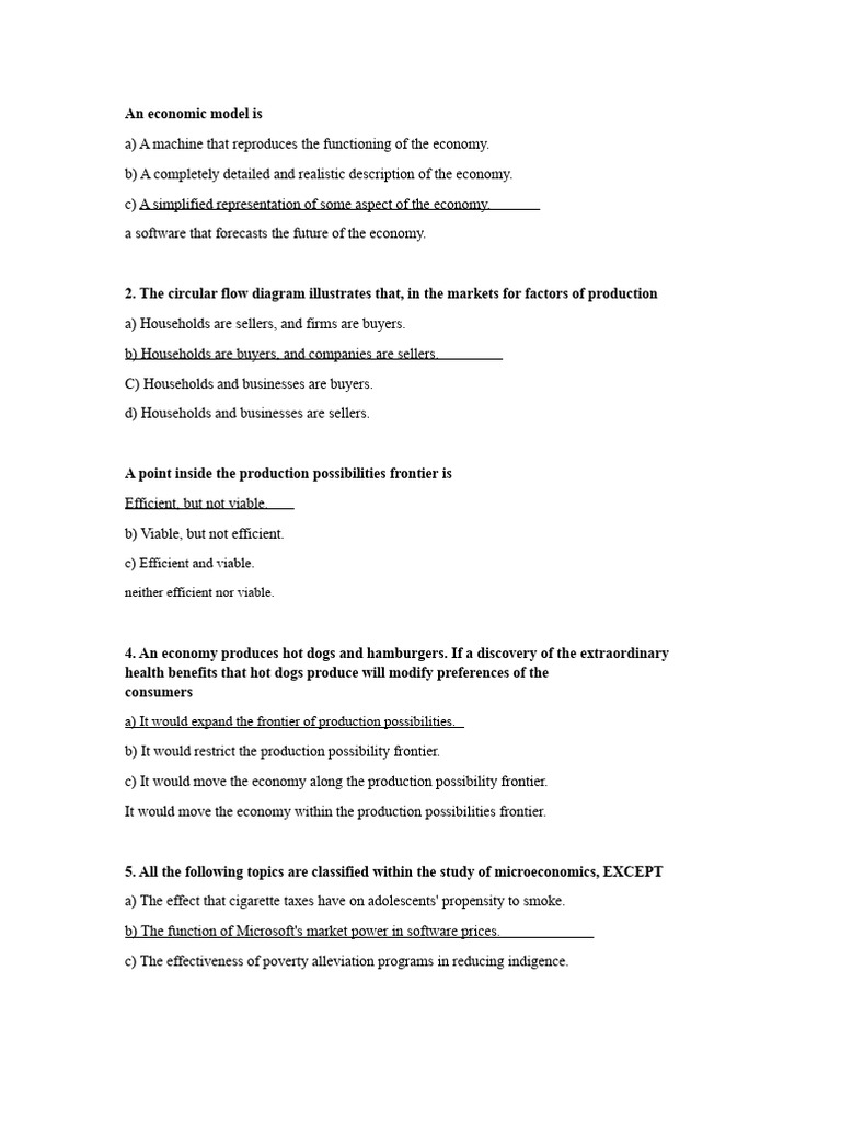 Second Multiple Choice Questionnaire | PDF