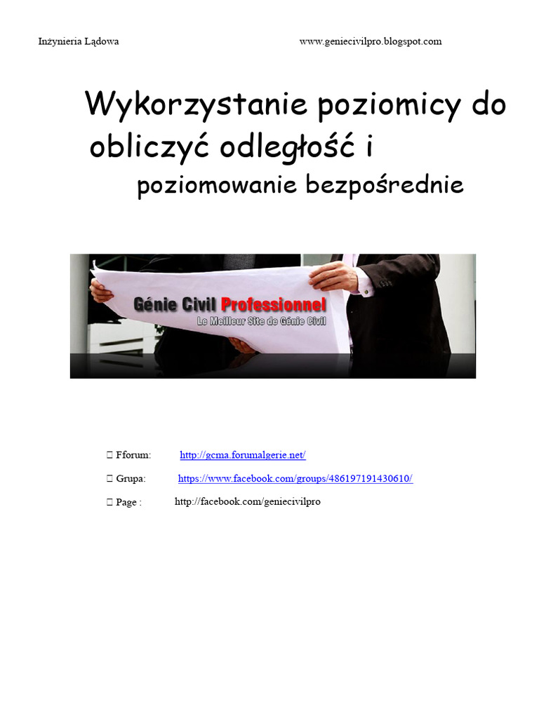 Użycie Poziomu Do Obliczenia Odległości | PDF