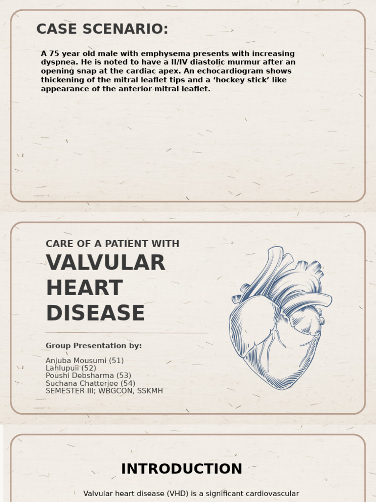 VHD PPT Final Corrected | PDF | Heart Valve | Heart