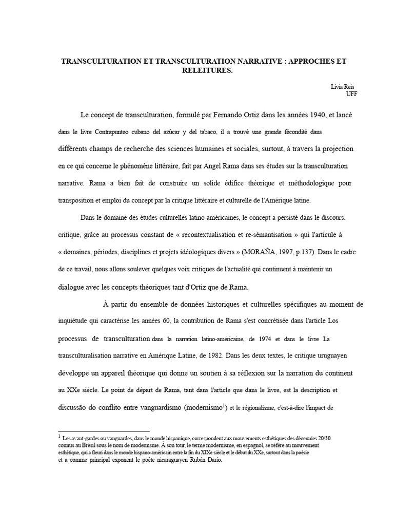 Transculturation narrative en Amérique Latine | PDF | Post-colonialisme ...
