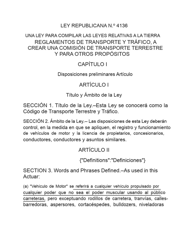 Ra 4136 | PDF | Licencia de conducir | Transporte