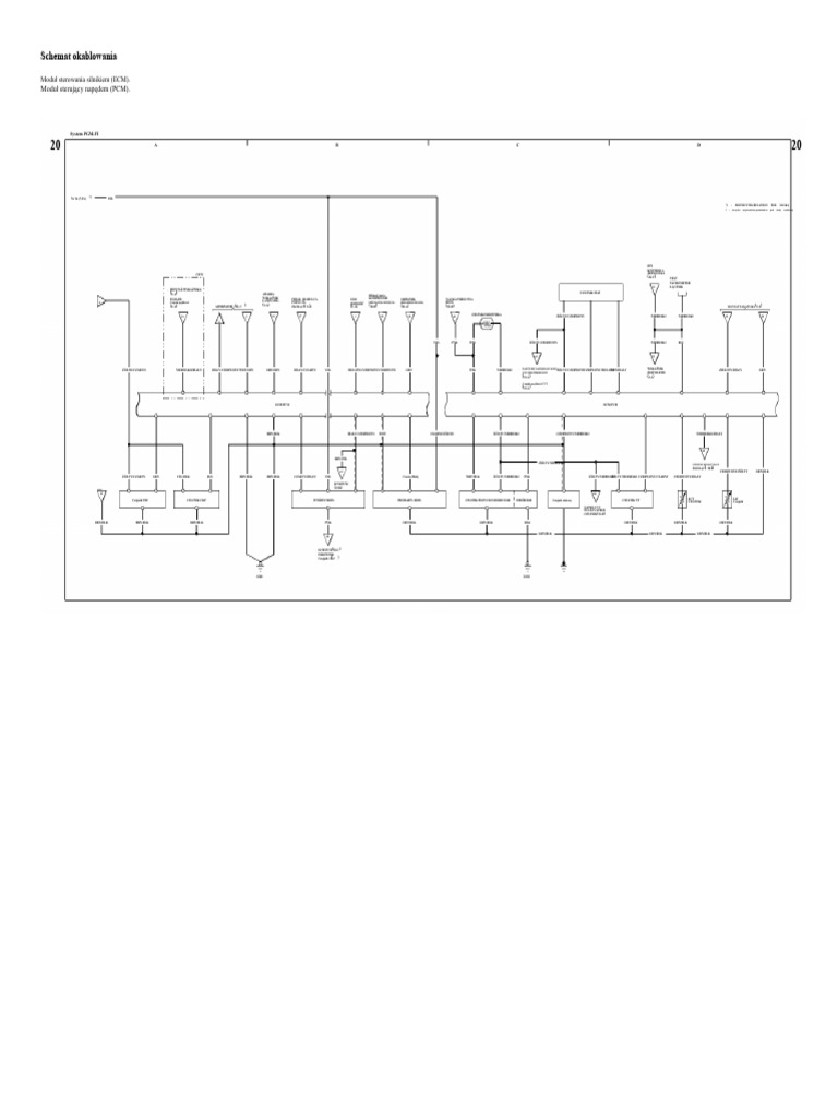 Schemat Okablowania Honda Fit - System PGM-FI PDF | PDF