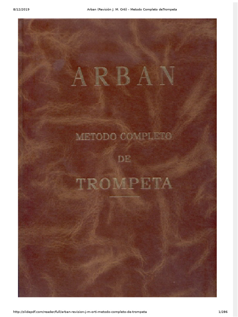 Arban's Complete Trumpet Method | PDF | Musical Instruments | Marching ...