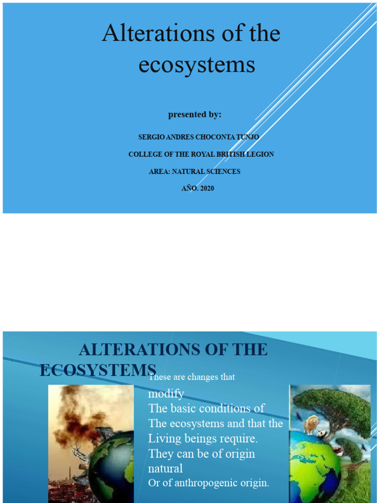 Ecosystem Alterations and Impacts | PDF | Natural Environment | Earth