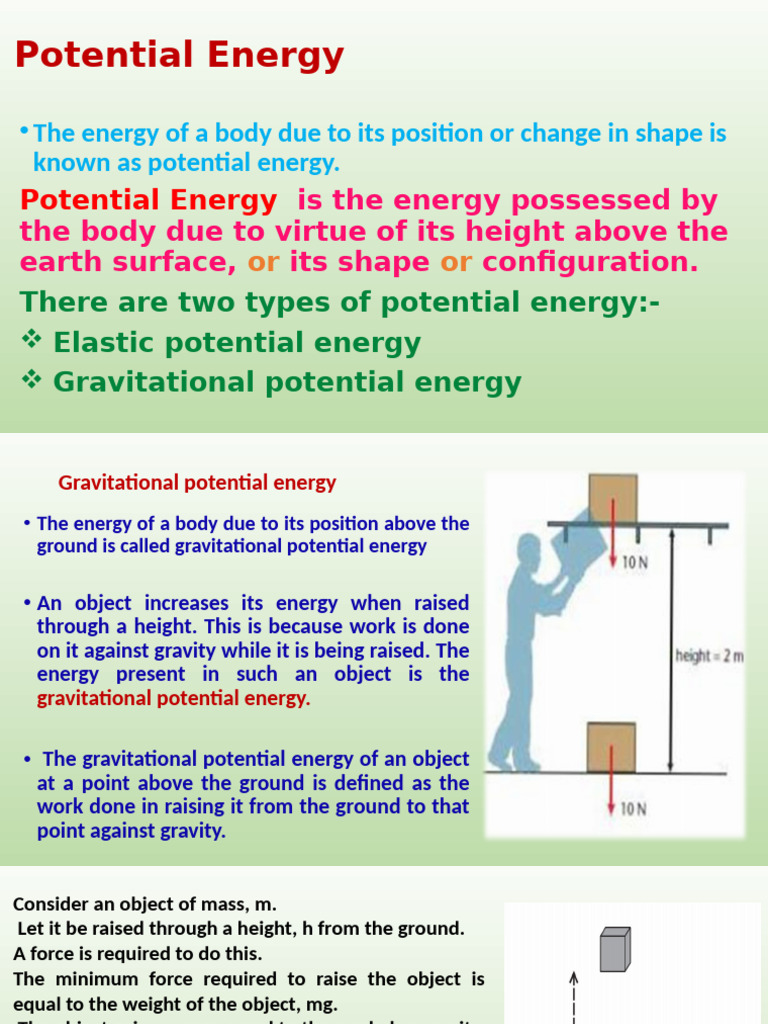 Ch10- Work and Energy-Potential Energy | PDF | Potential Energy | Kinetic Energy